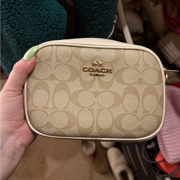 Coach | Bags | Coach Cream Signature Crossbody Bag | Poshmark